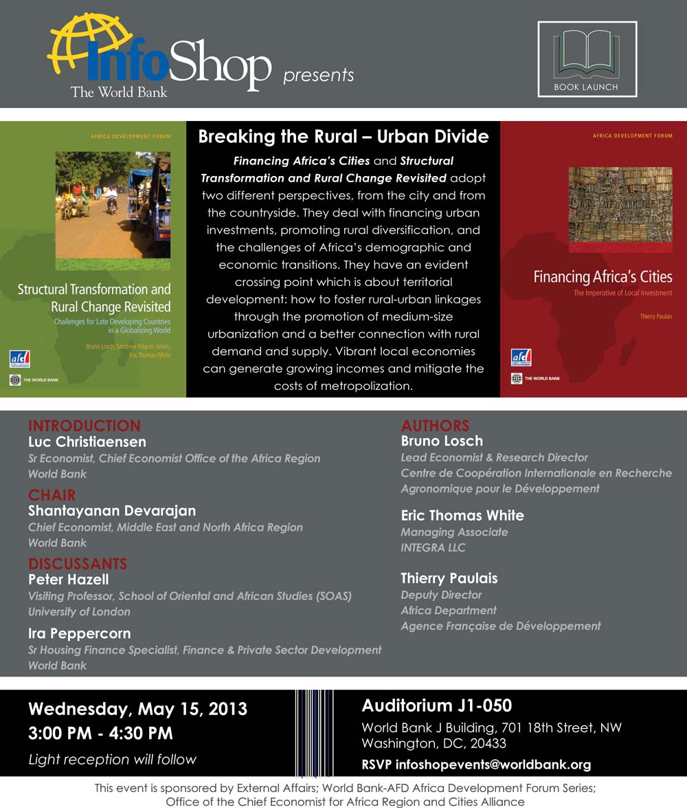 Financing Africa’s Cities – Thierry Paulais – Economiste et essayiste